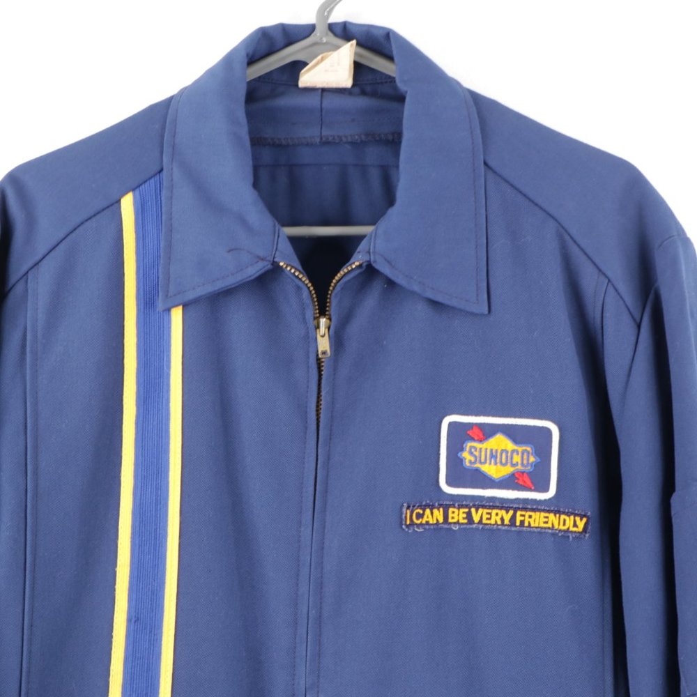 Vintage Sunoco Gas Attendant Uniform Jacket Usa - Gem